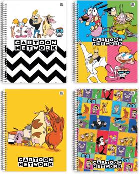 Caderno cartoon network 10 materia 160 folha - ANIMATIVA - Caderno ...