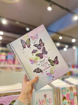 Caderno espiral capa dura universitário 10 matéria daisy 160 folhas ...