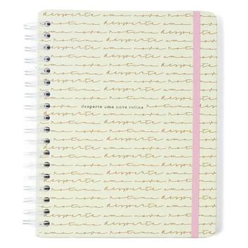 Caderno Espiral Kemily Pautado 17X24 Desperte Off White 160 - Cicero ...