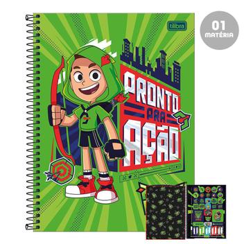 Caderno Espiral Univ Robin Hood Verde 1 Mat 80folhas Tilibra - Caderno ...