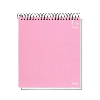 CADERNO FLIP COLORS PARA CANHOTO 10M 160F ROSA CD - 234mmX204mm ...