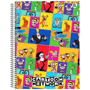 Caderno universitário 10 matérias 160 folhas Cartoon Network Animativa ...