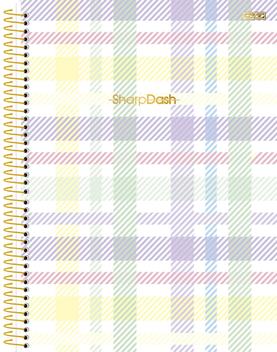 Caderno Universitário 10 Matérias Capa Dura SharpDash 160 Folhas São ...