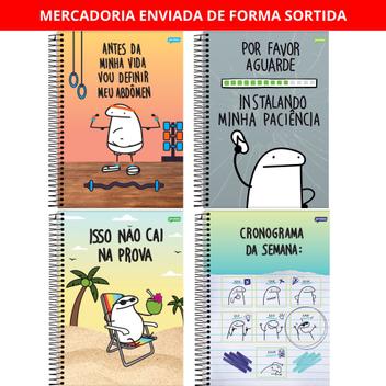 Caderno Universitário Capa Dura 20 Matérias 320 Folhas Flork ENVIO ...