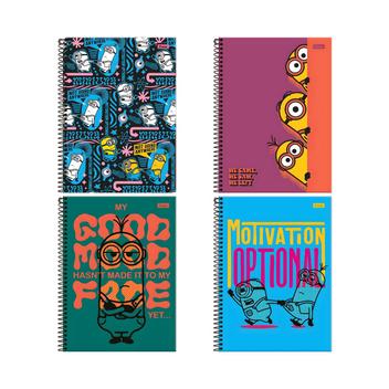Caderno Universitário Escolar Minions Capa Dura 10M Premium - Foroni ...