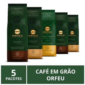 Café Em Grão, 5 Pacotes De 250G, Orfeu - Café - Magazine Luiza