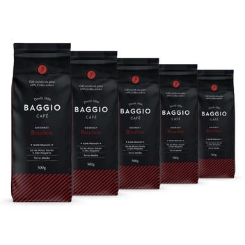 Café Em Grão, Baggio, 5 Pacotes De 500G, Bourbon - Baggio Cafe - Café ...