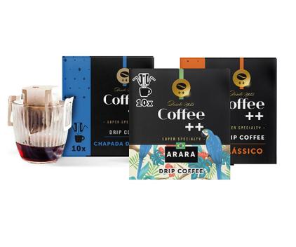 Café em Sachê Coffee Mais Drip Coffee - 30 unidades - COFFEE++ - Café ...