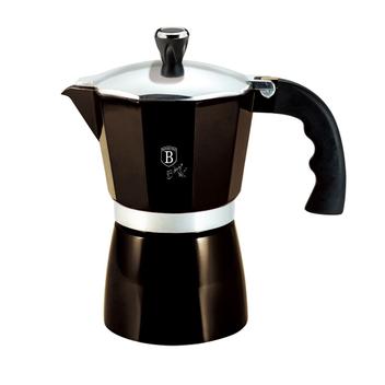 Cafeteira Italiana 6 xícaras 300ml Shiny Black Berlinger Haus Chaleira ...