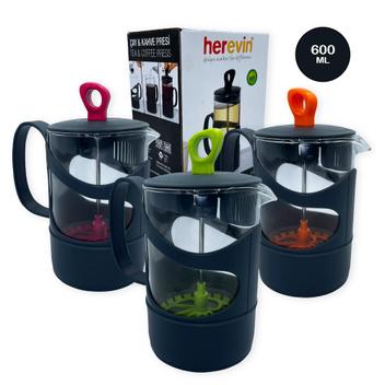 Cafeteira Prensa Francesa 600ml Prepare Café Leite Cremoso e Chá com ...