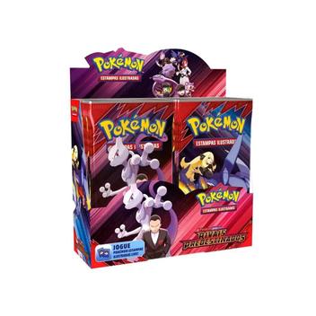 Caixa 36 Pacotes Figurinha Pokémon Rivais Predestinados - Copag - Deck ...