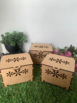 Caixa articulada MDF - Kit com 10 caixas - CAEMI LASER - Caixa ...