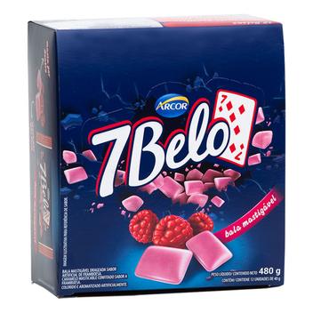 Caixa C/ 12x40g Bala 7belo Drageada Goma Mastigável - Arcor - Balas ...