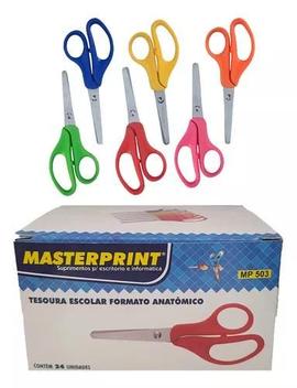 Caixa C/24 Tesoura Escolar Mp 503 - Masterprint - Tesoura Escolar ...
