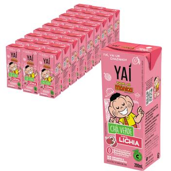 Caixa c/ 27und Chá Verde YAI Lichia Turma da Mônica 200ml - Chá ...
