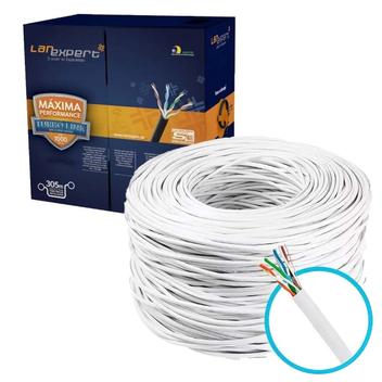 Caixa Cabo De Rede 305m Branco Lan Expert Cobre Cat5e Anatel ...