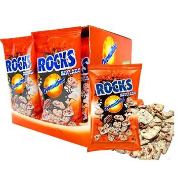 Caixa Chocolate Ovomaltine Rocks Mesclado 18 Pacote 40G 720G - Flocos ...