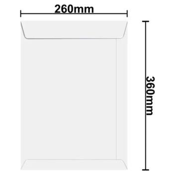 Caixa com 100 Envelopes Envelope Grande Branco Tamanho Oficio Grande ...