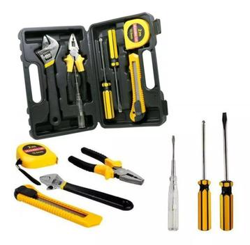 Caixa com Kit Ferramentas 7 Peças Multifuncional Compacta Resistente ...