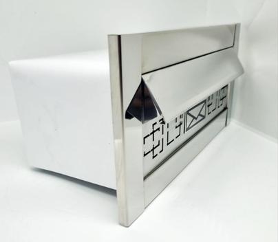 Caixa Correio Square Inox Carta Luxxoni - Luxxoni Inox - Caixa de ...