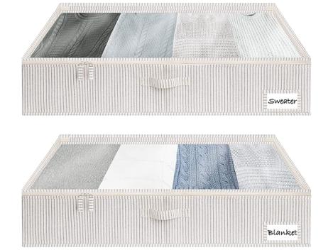 Caixa de armazenamento Underbed StorageWorks com janela transparente ...