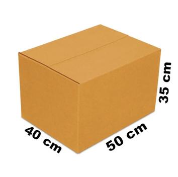 Caixa de Papelão 50x40x35 5 Caixas Grandes Resistente Atacado Correios Sedex Envios outros ...