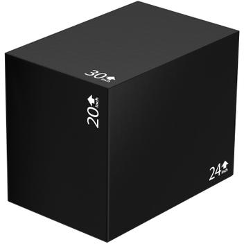 Caixa de salto pliométrica 3 em 1 Plyo Box papababe 20x24x30 cm - Caixa ...
