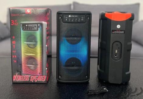 Caixa de Som Amplificada Com Led Potente KTS-1711 - Caixa de Som Bluetooth / Portátil - Magazine ...