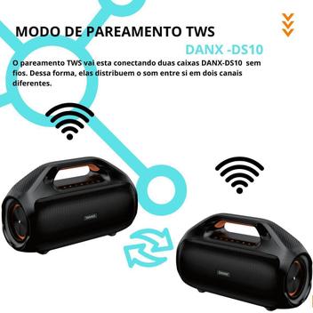 Caixa De Som Danx Ds10 À Prova Dágua Com Sub E Tws Portátil - Caixa de ...