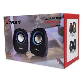 Caixa de som Estéreo 2.0 XDG-1004 para notebook/Computador - XTRAD - Caixa de Som para PC ...