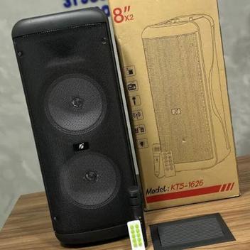 Caixa de Som KTS-1626 Bluetooth Potente 50W RMS C/LEDS + Microfone e Controle - Caixa de Som ...