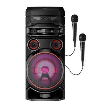 Caixa de Som LG XBOOM RNC7 Superamplificador Karaokê Party -2 Mic ...