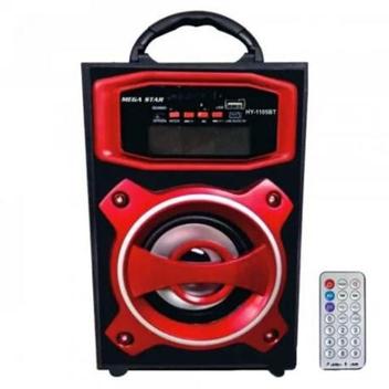 Caixa de Som Mega Star HY-1105BT BT/USB Red - Caixa Karaokê - Magazine ...
