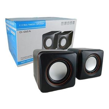 Caixa de Som p/ PC D-02A - Mini Digital Speaker - Caixa de Som para PC / Computador - Magazine Luiza