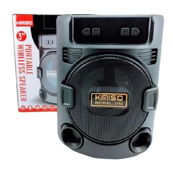 Caixa de Som Portátil KIMISO KMS-2182 com Bluetooth, USB, SD e FM ...