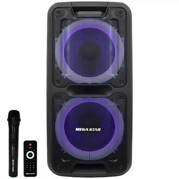 Caixa Karaoke Megastar SPA1020BT 10" 30.000 Watts P.M.P.O /USB e Radio ...