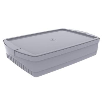 Caixa Organizadora 11L Code Crippa Com Tampa E Travas Laterais Grafite ...