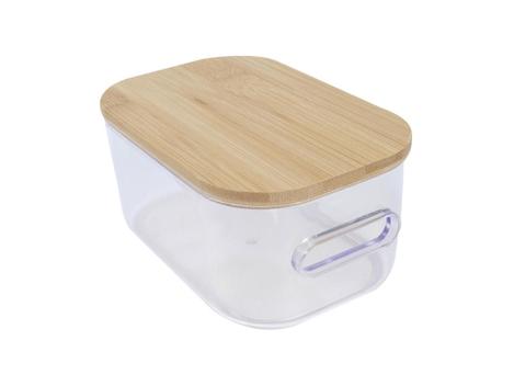 Caixa Organizadora Retangular Multiuso Decorativa Transparente Tampa de ...