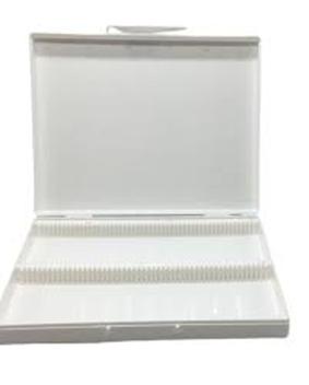 Caixa porta laminas Laminario em plastico branco para 100 lugares ...