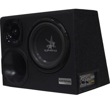 Caixa Som Automotivo Amplificada Trio 8 300W Rms Corzus CXT300-8 com ...