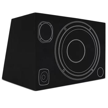 Caixa Som Trio Dutada para 1 Alto Falante 10" Polegadas 1 Driver 1 Tweeter 30 Litros Carpete ...