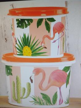 caixas flamingo - Tupperware original - Porta mantimentos - Magazine Luiza