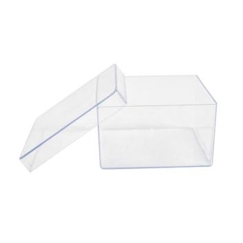 Caixinha Acrílica Transparente 7cm Chata Resistente Para Lembrancinha ...