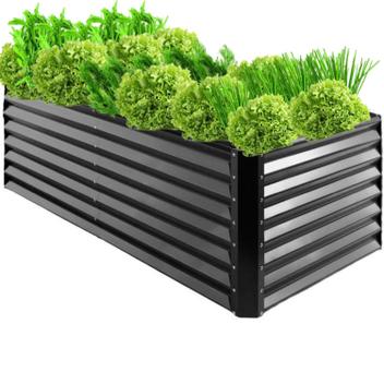 Caixote Alto de Metal para Horta Retangular 180x90cm - Montar & Plantar ...