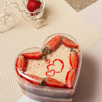 Cake Box Coracão Com Tampa 750 Ml - Cx Com 10 unidades - BLUESTAR ...