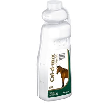 Cal D Mix 1 Litro Suplemento Cães Cavalos Equinos Vetnil - CAL-D-MIX ...