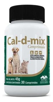 Cal-d-mix Vetnil Cães E Gatos - 30 Comprimidos - Vitaminas e ...