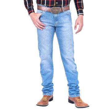 Calça Country Jeans Wrangler Masculina Delave Clara - Ref. 13MS60436 ...