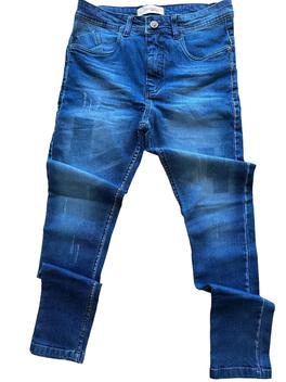Calça jeans super skinny rasgadas e com detalhes com elastano masculina ...