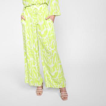 Calça Lança Perfume Wide Leg Cintura Alta Feminina - Calça Feminina ...